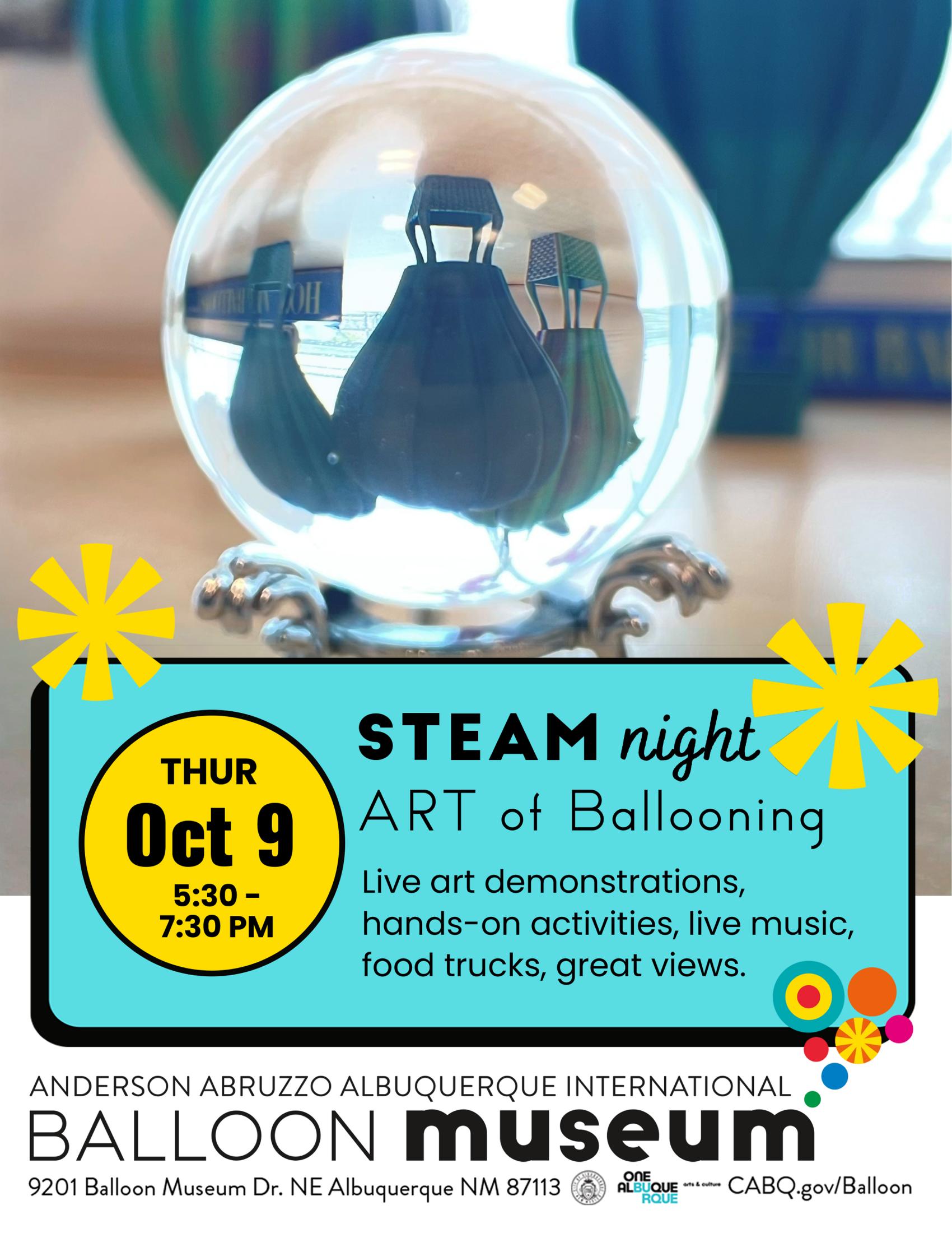 Steam Night at the Balloon Museum | New Mexico Museum of Natural ...